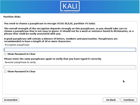 How To Install Kali Linux With Encrypted Users Home Folder Auto