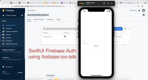 swiftui firebase auth using firebase ios sdk tutorial101