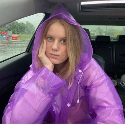 Vinyl Raincoat Pvc Raincoat Purple Rain Coat Plastic Mac Rainwear Girl Vinyl Clothing Rain