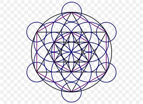 Sacred Geometry Overlapping Circles Grid Decal Merkabah Mysticism PNG