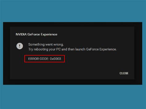 Fix Nvidia Geforce Experience Error Code 0x0003 In Windows NBKomputer