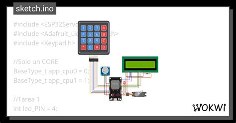 4 Tareas Dual Core Wokwi ESP32 STM32 Arduino Simulator