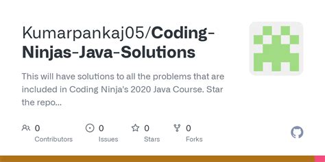 github kumarpankaj05 coding ninjas java solutions this will have solutions to all the