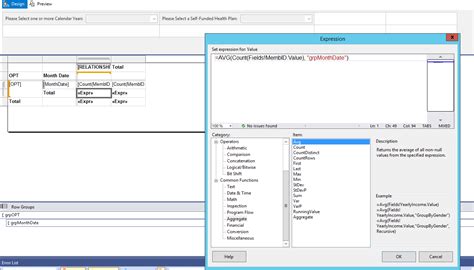 T Sql How To Modify An SSRS Matrix Report To Display Averages Of