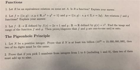 solved functions 1 let r be an equivalence relation on some