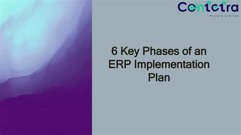 6 key phases of an erp implemantion plan ppt
