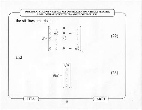 neural network control of a flexible link luis benigno gutiérrez zea