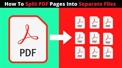 how to split pdf file separate pages in pdf in 1 second split a pdf file by page youtube