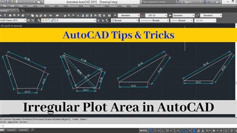 How To Draw Irregular Plot Area In AutoCAD AutoCAD Tips Tricks