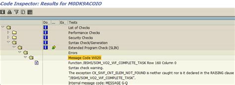 ABAP Try Catch For Exception Is Neither Caught Code Inspector Error