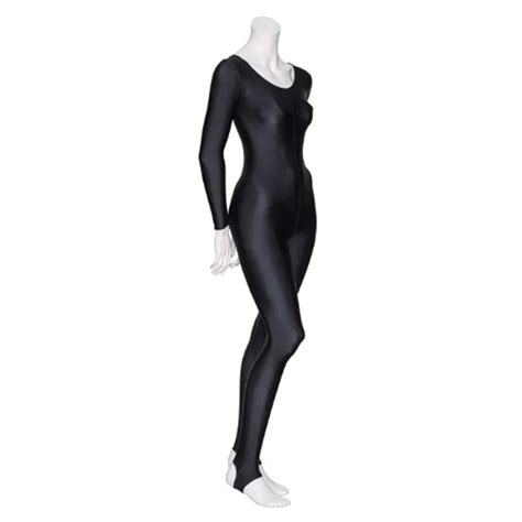 2020 Speerise Women Shiny Long Sleeve Dance Unitard Stirrup Adults Spandex Gymnastics Unitard