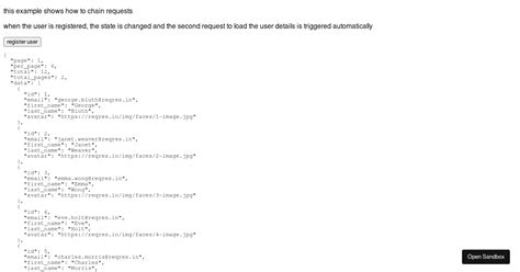 Axios Hooks Request Chaining Codesandbox