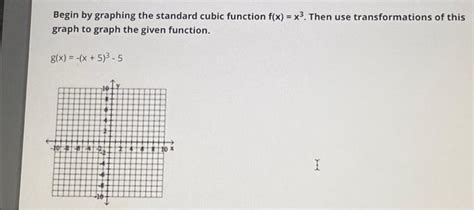 solved begin by graphing the standard cubic function f x