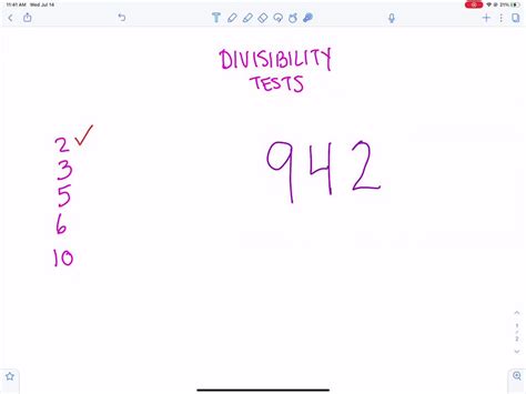 solved in the following exercises use the divisibility tests to determine whether each number