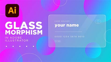 How To Create Glass Morphism Card Glass Effect Tutorial Trendy