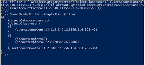 working with complex ldap filters in powershell simon wahlin