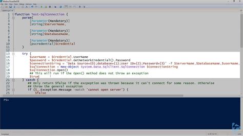 How To Quickly Test A Remote MS SQL Database Connection With PowerShell