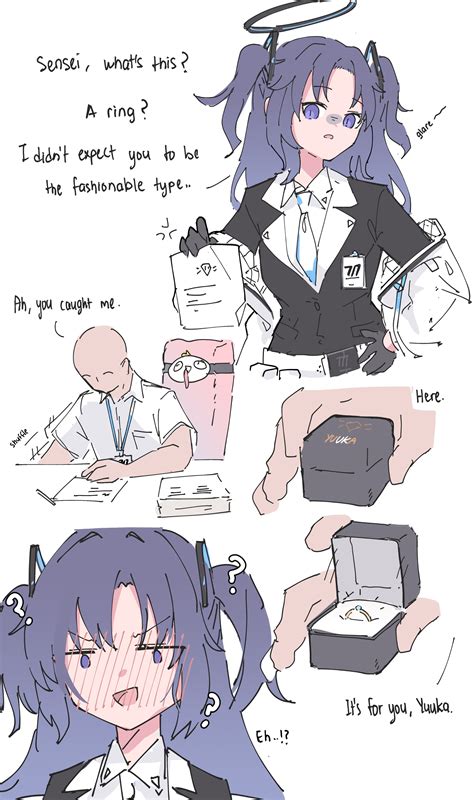 Sensei And Yuuka Blue Archive Drawn By Lyrinne Danbooru