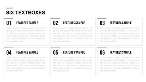 Text Boxes Layouts Template For Powerpoint Keynote