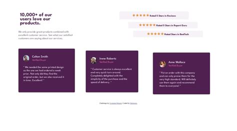frontend mentor social proof section master using css grid coding challenge solution
