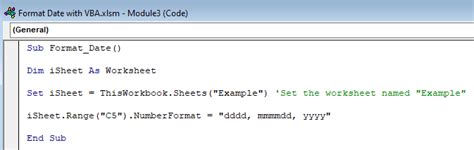 How To Format Date With VBA In Excel 4 Methods ExcelDemy