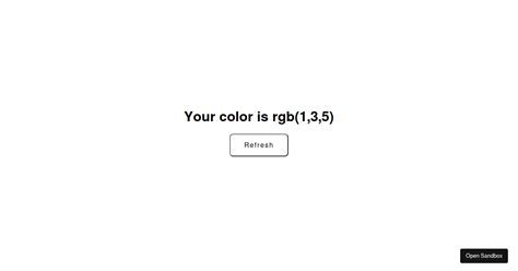 Random Color Picker Codesandbox