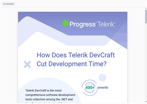 pdf ai assistant in asp core core lab component demo telerik ui for asp core