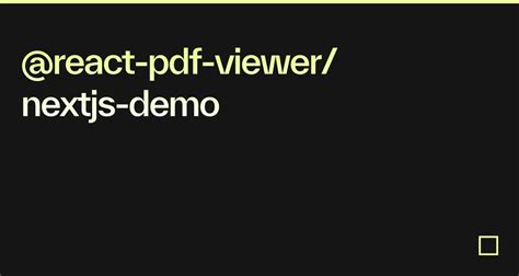 react pdf viewer nextjs demo codesandbox