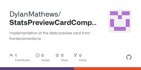 Github Dylanmathews Statspreviewcardcomponent Implementation Of The