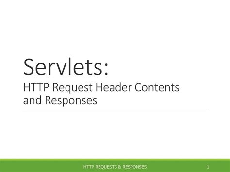 servlets request header contents and responses ppt download