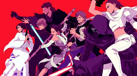 Princess Leia Organa Solo Rey Luke Skywalker Kylo Ren Han Solo And 2 More Star Wars And 2