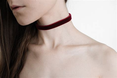 Thin Velvet Choker Choker Necklace Black Choker Necklace Etsy