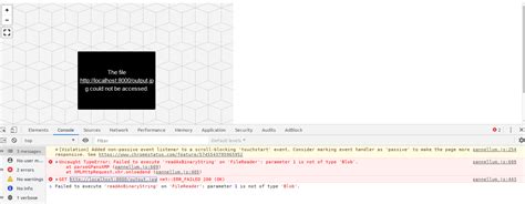 Failed To Execute ReadAsBinaryString On FileReader Parameter 1 Is
