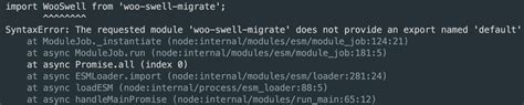 node js module does not provide an export named default compiled typescript module stack