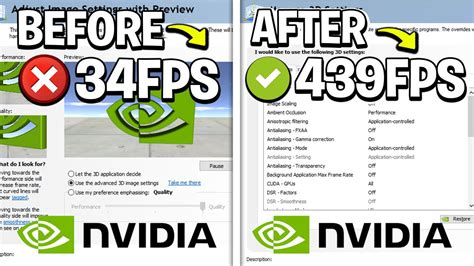 NVIDIA CONTROL PANEL BEST SETTINGS TO BOOST FPS FOR GAMING