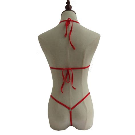 Blue Crotchless Bikini Extreme Micro Bikini Crotch Bikini Open Crotch Bikini Micro Mini Bikini