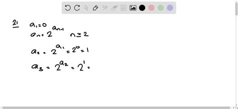 solved the sequences are defined recursively compute the first five terms in each sequence a1