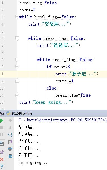 从最内层跳出多层循环 多层for循环跳出最内层 csdn博客