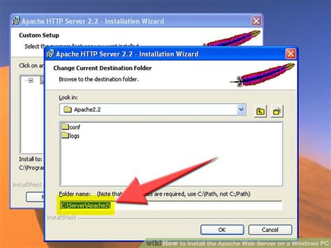 how to install the apache web server on a windows pc