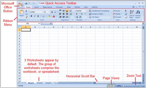 MICROSOFT OFFICE TUTORIAL THE EXCEL ENVIRONMENT