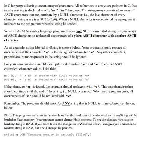 Solved In C Language All Strings Are An Array Of Characters