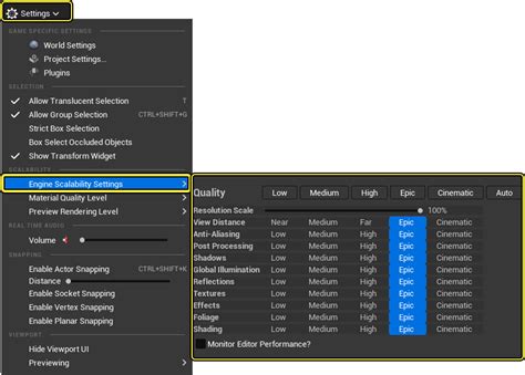 Scalability And Device Profiles In Lyra Sample Game For Unreal Engine