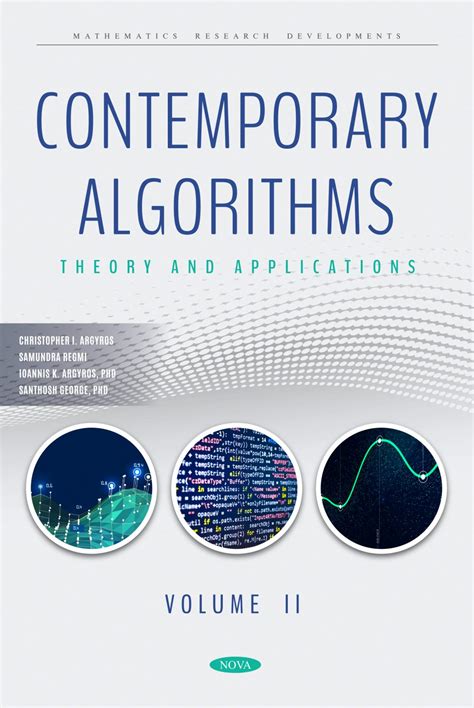 contemporary algorithms theory and applications volume ii nova science publishers