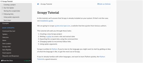 how to crawl a site with scrapy in october 2023