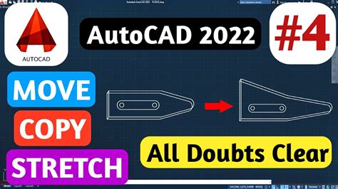 4 AutoCAD How To Stretch Multiple Objects How To Move And How To