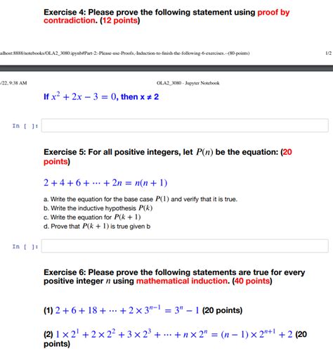 solved please use proofs induction to finish the following