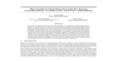 hierarchical matching pursuit for image classification architecture [pdf document]