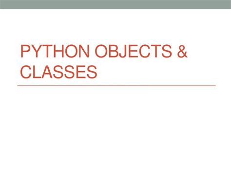 ppt python objects and classes powerpoint presentation free download id 2234817