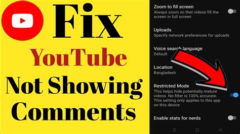 Youtube Not Showing Comments Fix 2023 YouTube