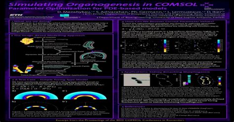 pdf simulating organogenesis in comsol · organogenesis is a process by which tissues develop